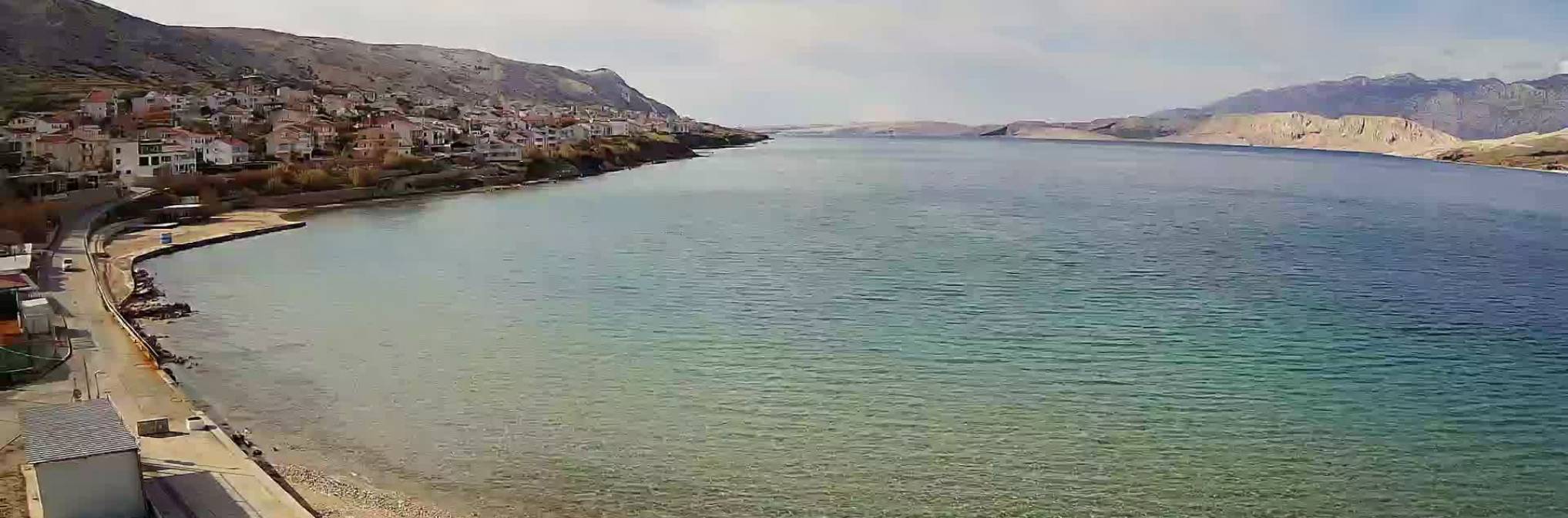Pag, Prosika, city beach, Pag, [ Right now, LIVE ] LiveStreaming ...