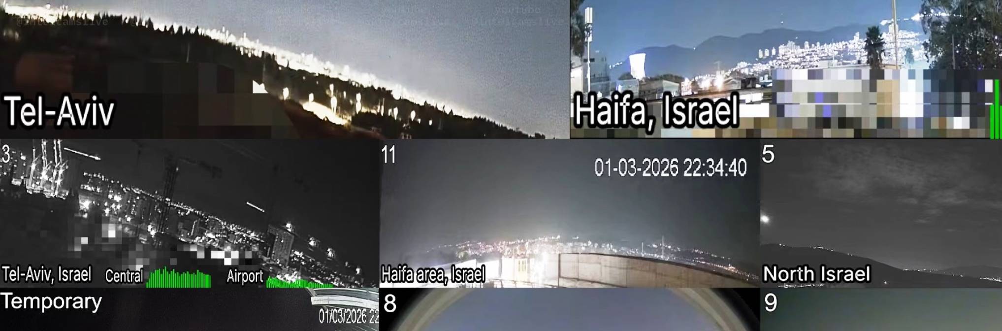 LIVE: Iran, Israel Conflict 24/7 Real-Time Streaming Cameras Middle ...