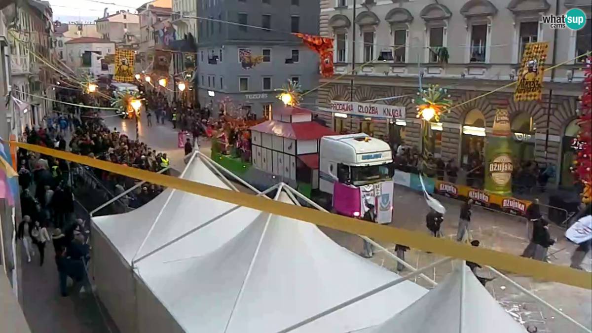 Rijeka, pogled na Korzo, Rijeka, [ Upravo sada, UŽIVO ] LiveStreaming ...