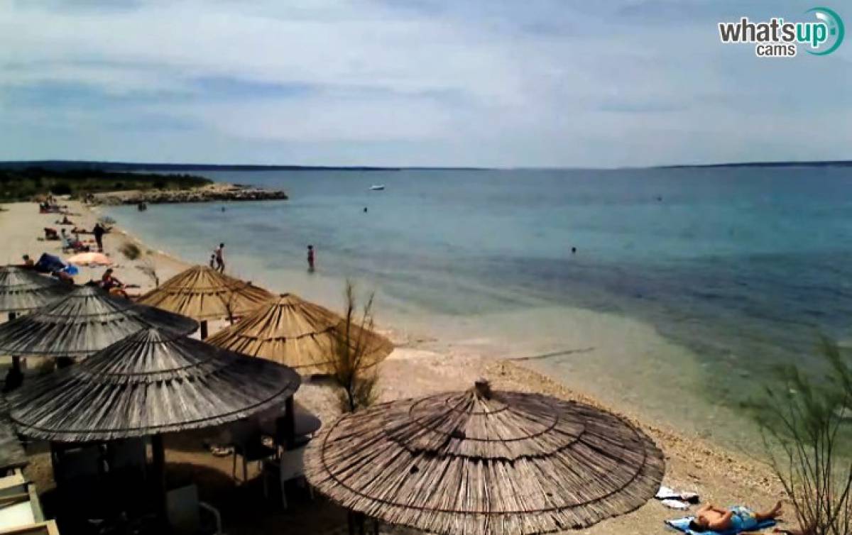 Gajac I - beach - Kolan, Kolan, [ Right now, LIVE ] LiveStreaming ...