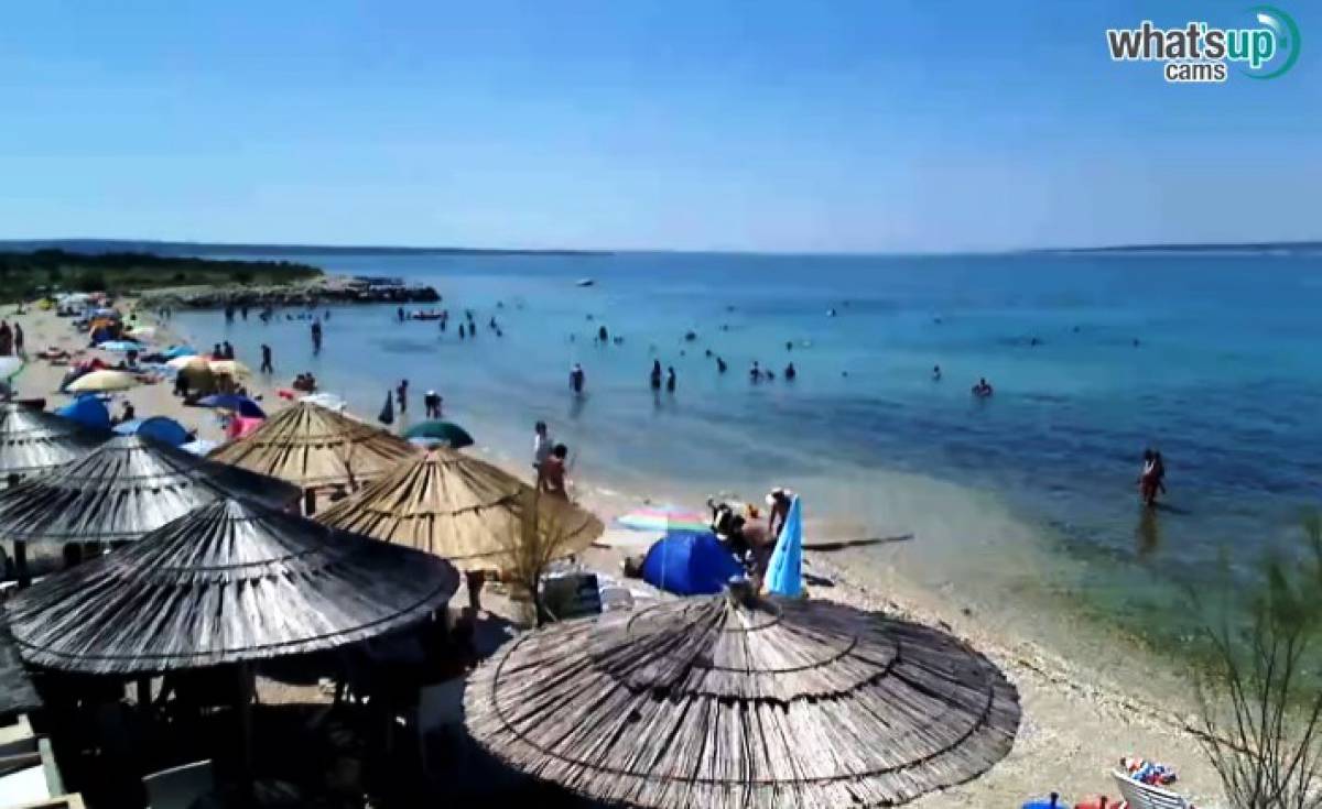Gajac I - beach - Kolan, Kolan, [ Right now, LIVE ] LiveStreaming ...