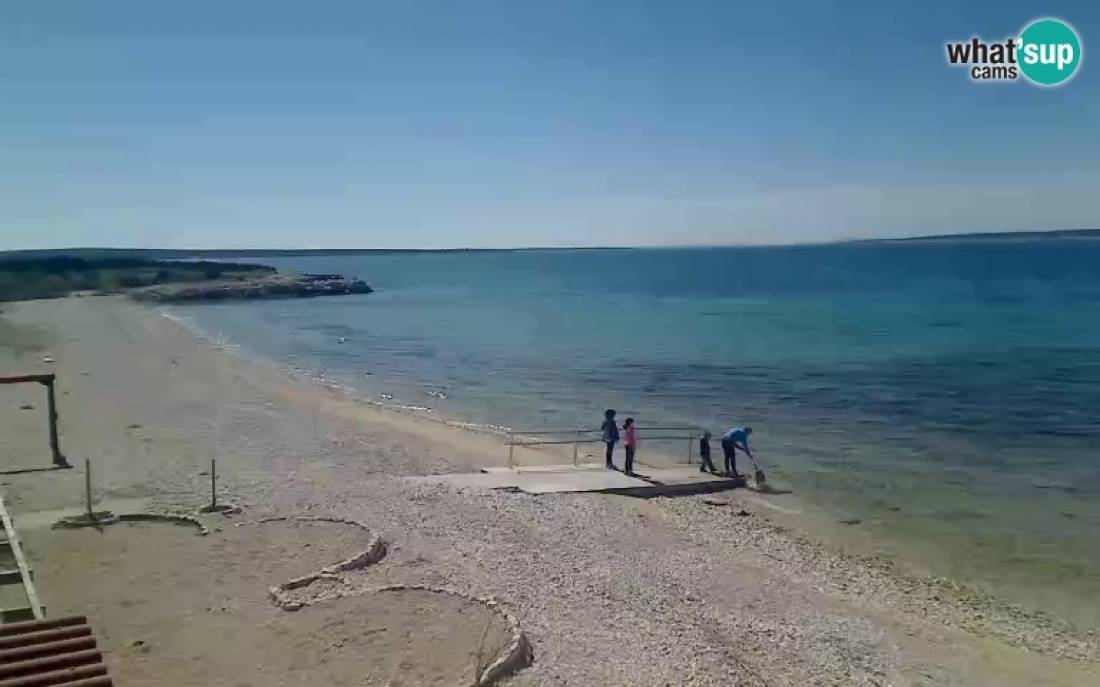 Gajac I - beach - Kolan, Kolan, [ Right now, LIVE ] LiveStreaming ...