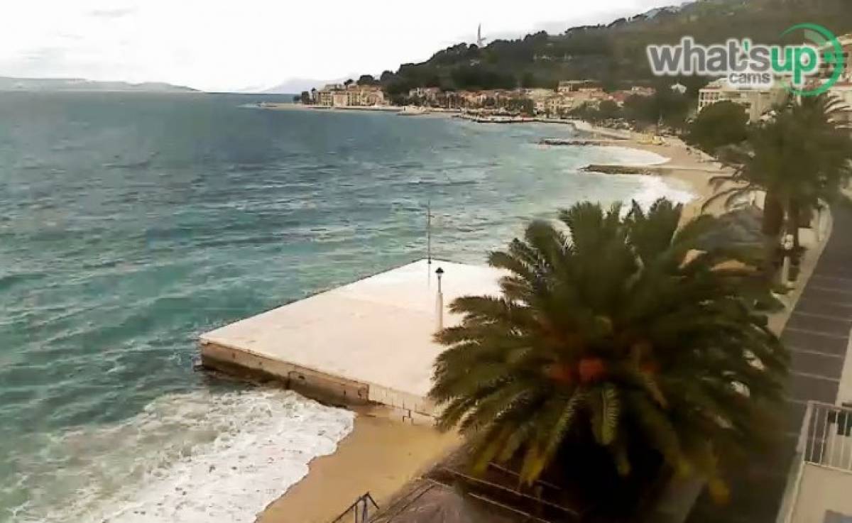 Podgora - beach, HD PTZ cam, Podgora, [ Right now, LIVE ] LiveStreaming ...