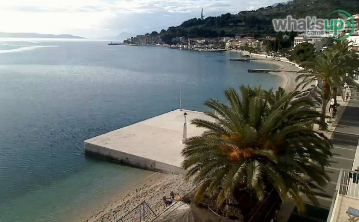 Podgora - beach, HD PTZ cam, Podgora, [ Right now, LIVE ] LiveStreaming ...