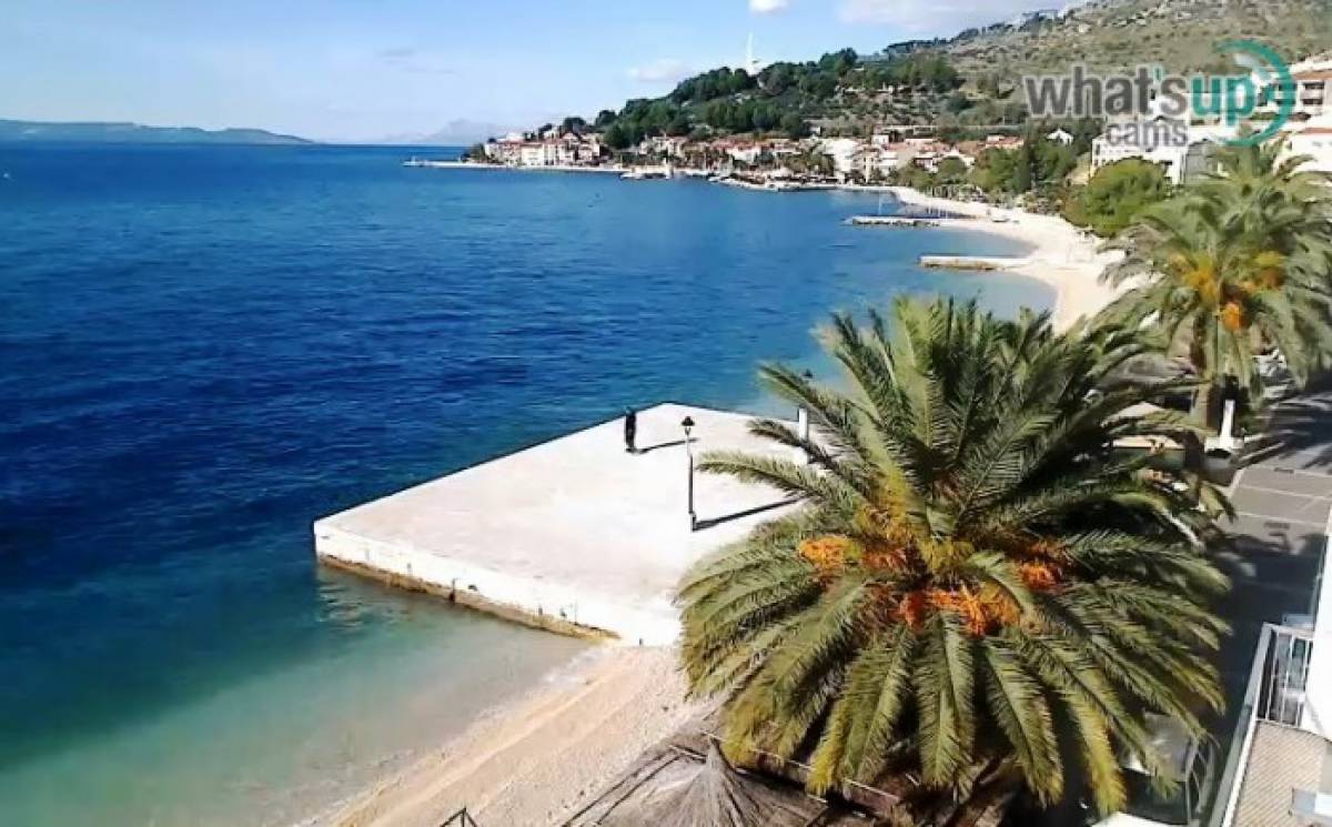 Podgora - beach, HD PTZ cam, Podgora, [ Right now, LIVE ] LiveStreaming ...