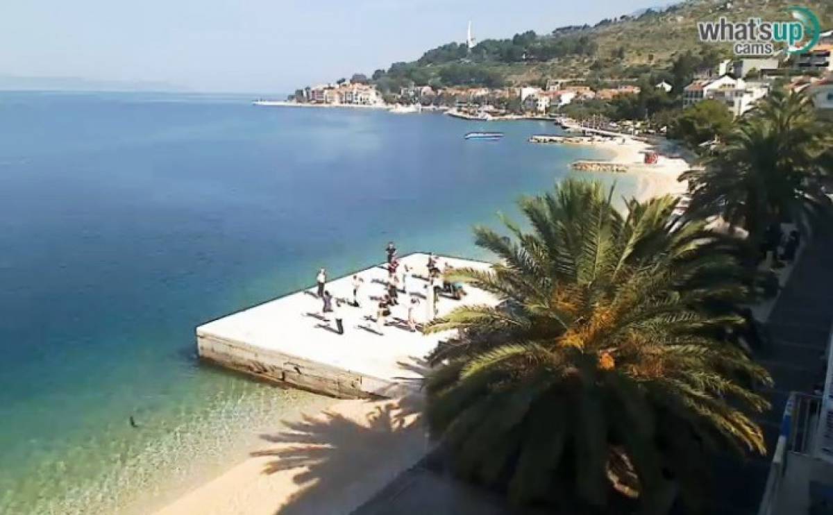 Podgora - beach, HD PTZ cam, Podgora, [ Right now, LIVE ] LiveStreaming ...