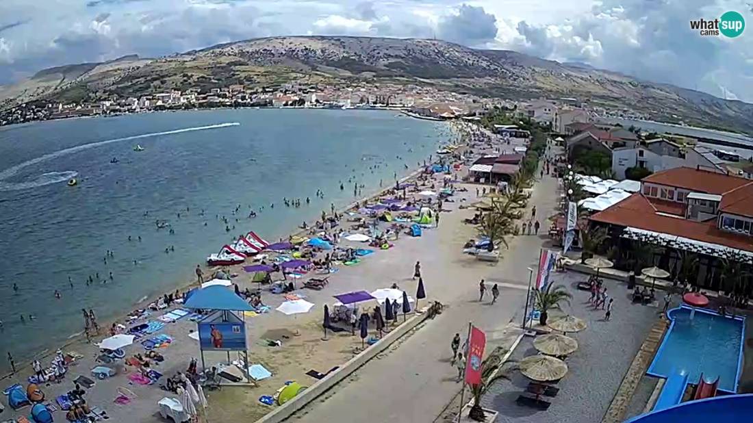 Pag, Prosika, city beach, Pag, [ Right now, LIVE ] LiveStreaming ...