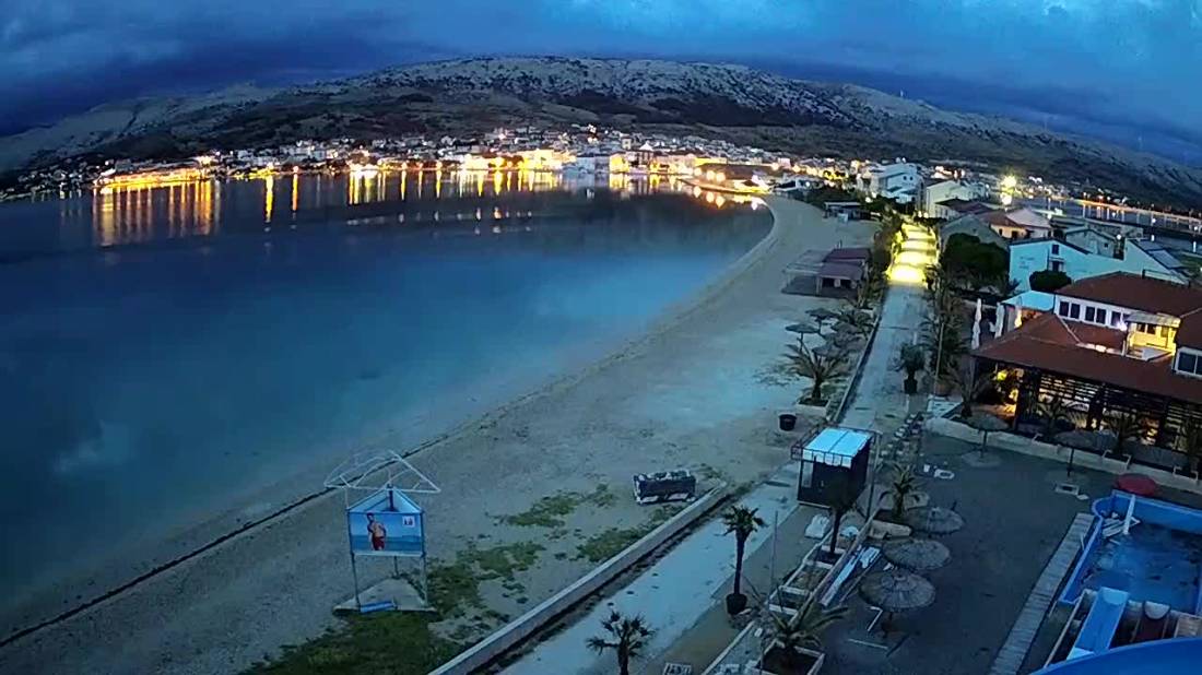 Pag, Prosika, city beach, Pag, [ Right now, LIVE ] LiveStreaming ...