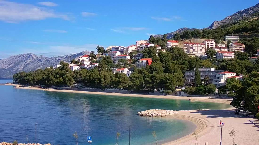 Baška Voda Podluka beach, Baška Voda, [ Right now, LIVE ] LiveStreaming ...