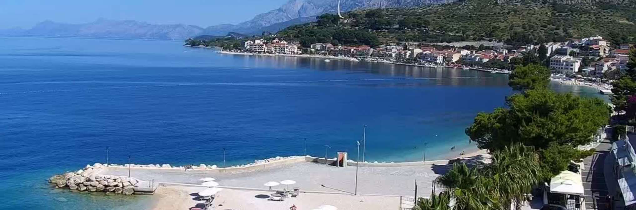 Podgora - beach, HD PTZ cam, Podgora, [ Right now, LIVE ] LiveStreaming ...