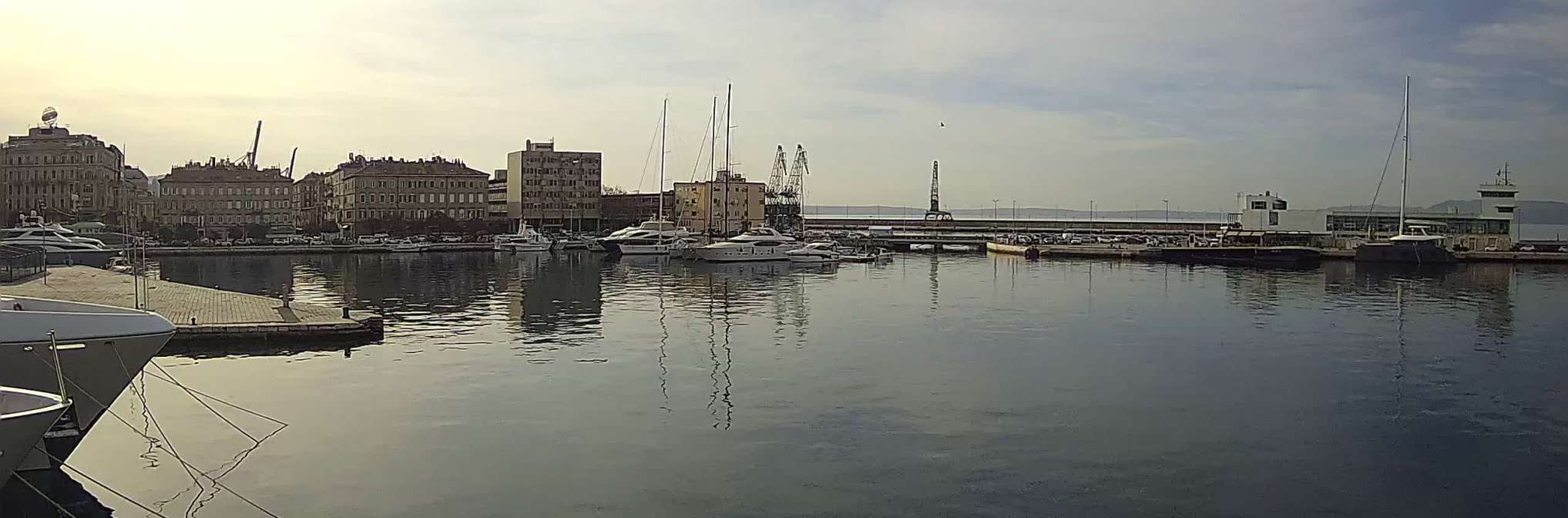 Rijeka, Botel view from the ship Marina, Rijeka, [ Right now, LIVE ...